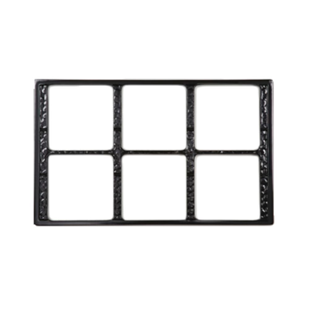 G.E.T. Full Size Black Tile - 6 Cut Outs For Square Crocks - 1 Each