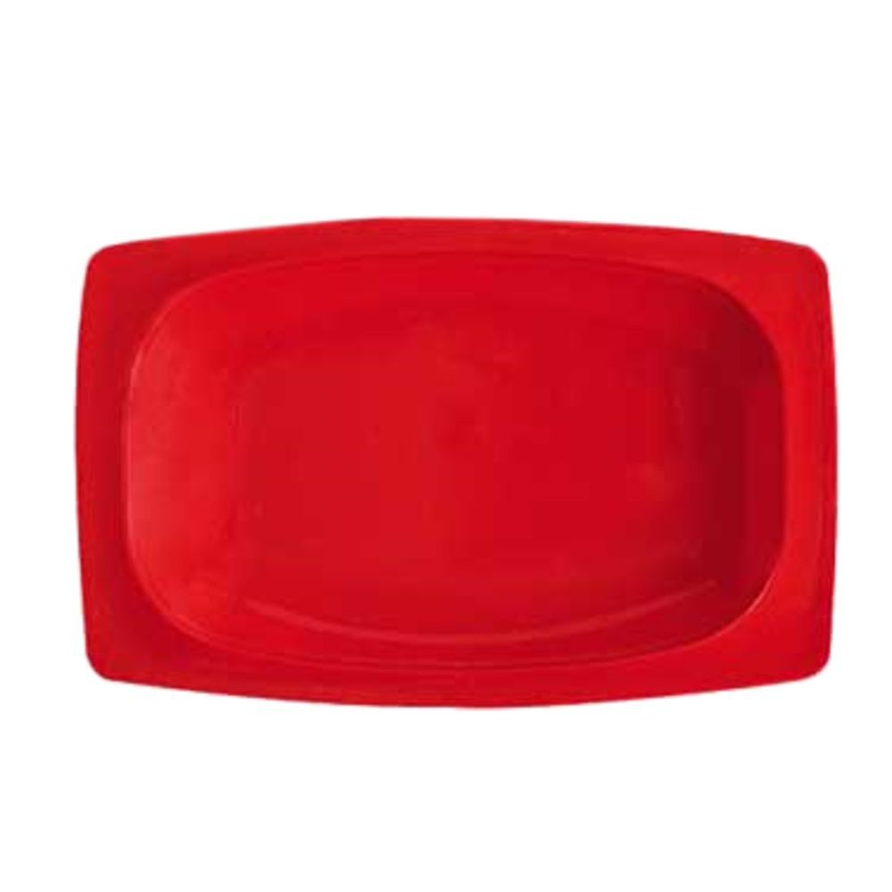 G.E.T. Oval Red Melamine Red Sensation Platter- 12.25"L X8"W - 1 Dozen