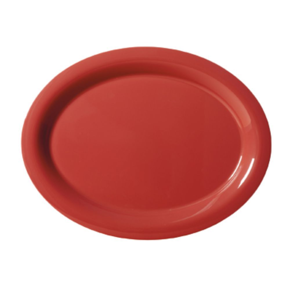 G.E.T. Oval Cranberry Melamine Diamond Harvest Platter- 9.75"L X7.25"W ...