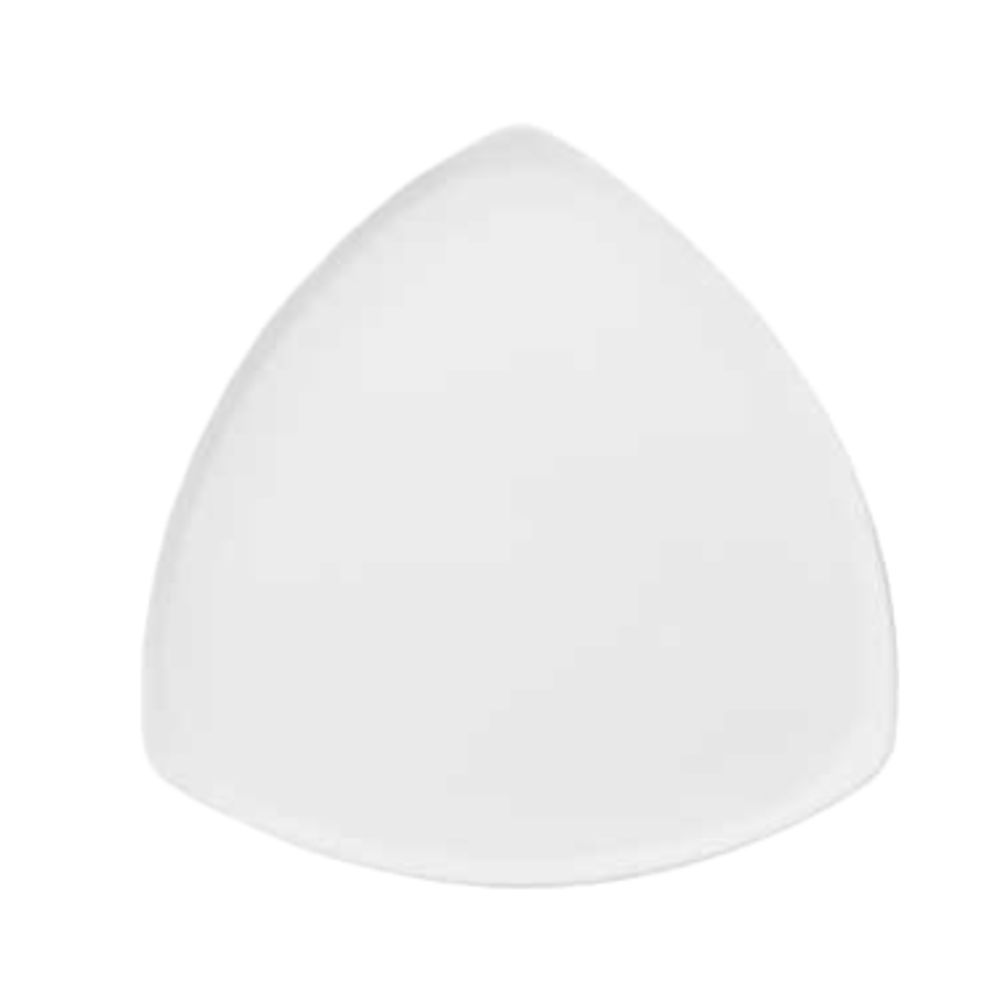 G.E.T. Triangle White Melamine Diamond White Plate - 12" - 1 Dozen