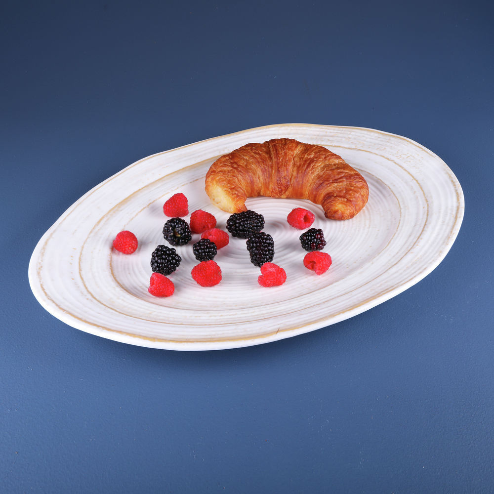 Elite Global Solutions Irregular Oval Serving Dish, 18" x 13" x 1 1/2 ...