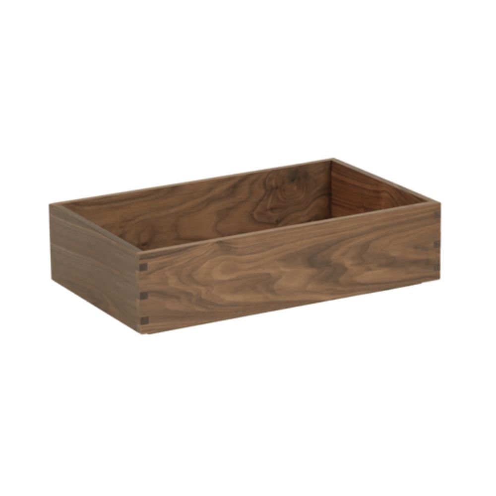 CalMil Sydney Tray, 12"W x 20"D x 6"H, walnut, fits the black metal ...
