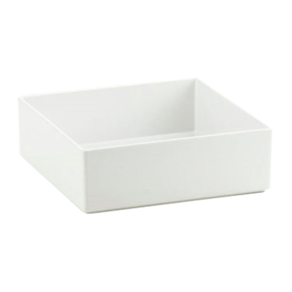 CalMil 10X10X3 Melamine Box - White