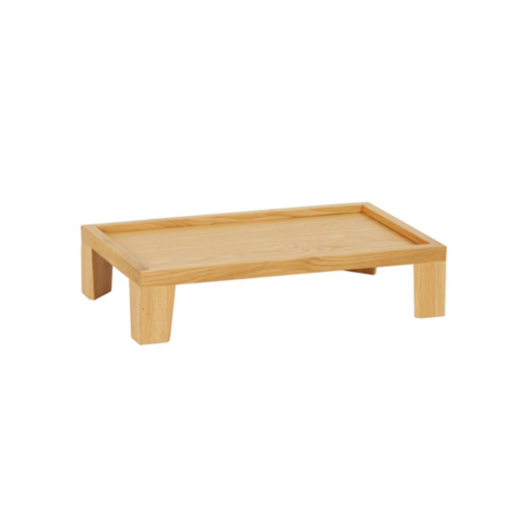 CalMil Sydney Taper Leg Riser, 12"W x 20"D x 6"H, oak