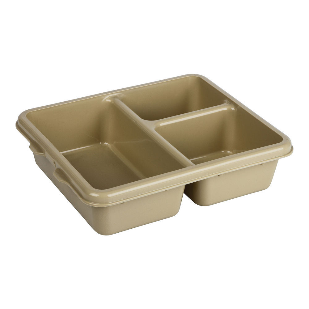 Cambro Tray 3 Compartment Co-Polymer Deep Tan - 24 per case