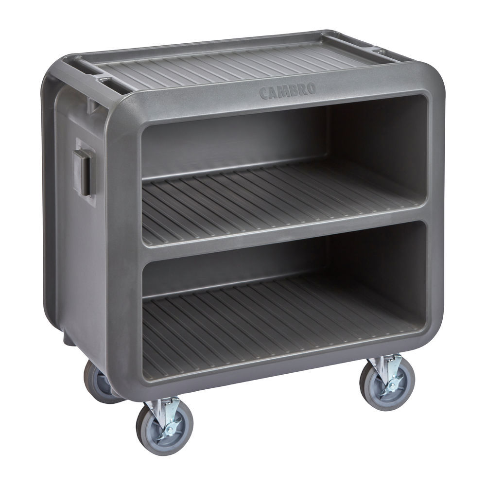Cambro Service Cart Pro, Medium, One Closed Side, 4 Swivel casters, all ...