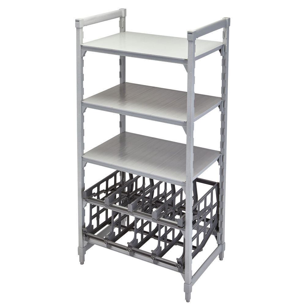 Cambro Ultimate # 10 Can Single Rack Brushed Granite