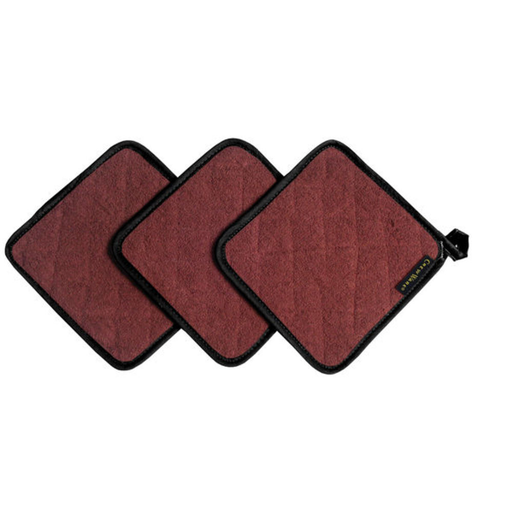 San Jamar Beige Terry Cloth Hot Pad - 11"L x 10"W