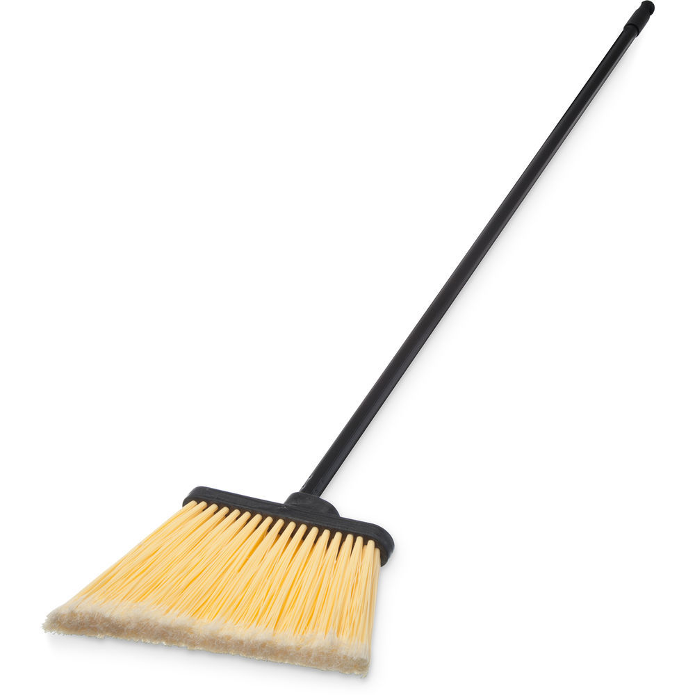 Libman 10" Stiff Sweep Lobby Broom, Steel Handle - 6 per case