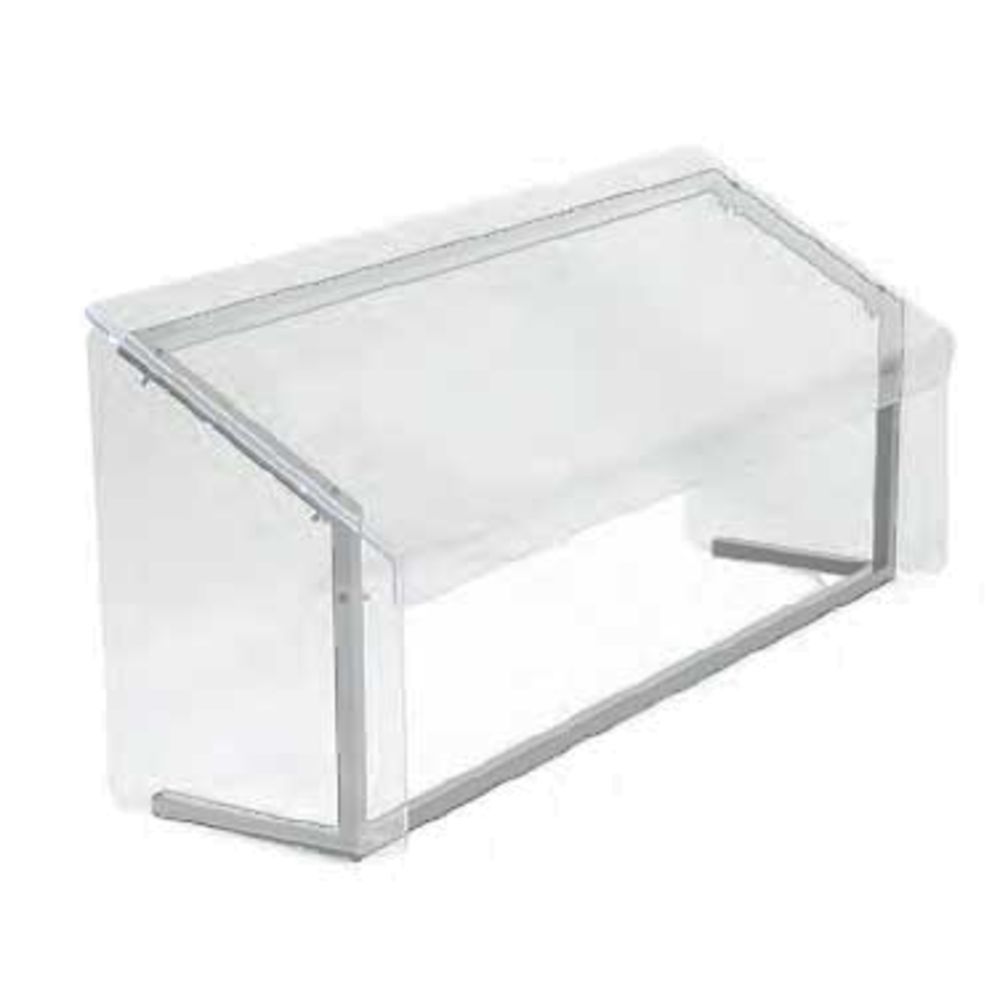 Carlisle Clear Fixed Portable Sneeze Guard 73.38"