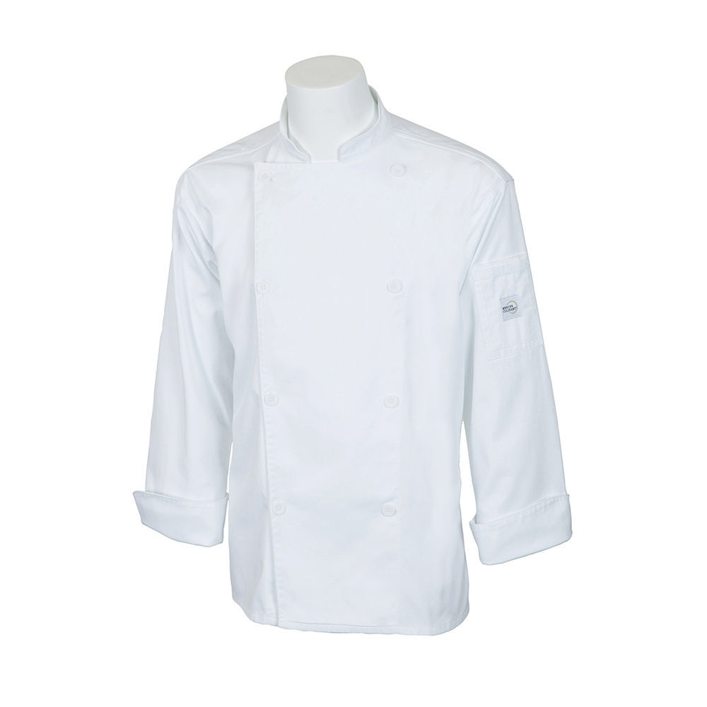 Mercer Genesis Unisex Chef Jacket White Traditional Buttons 5X