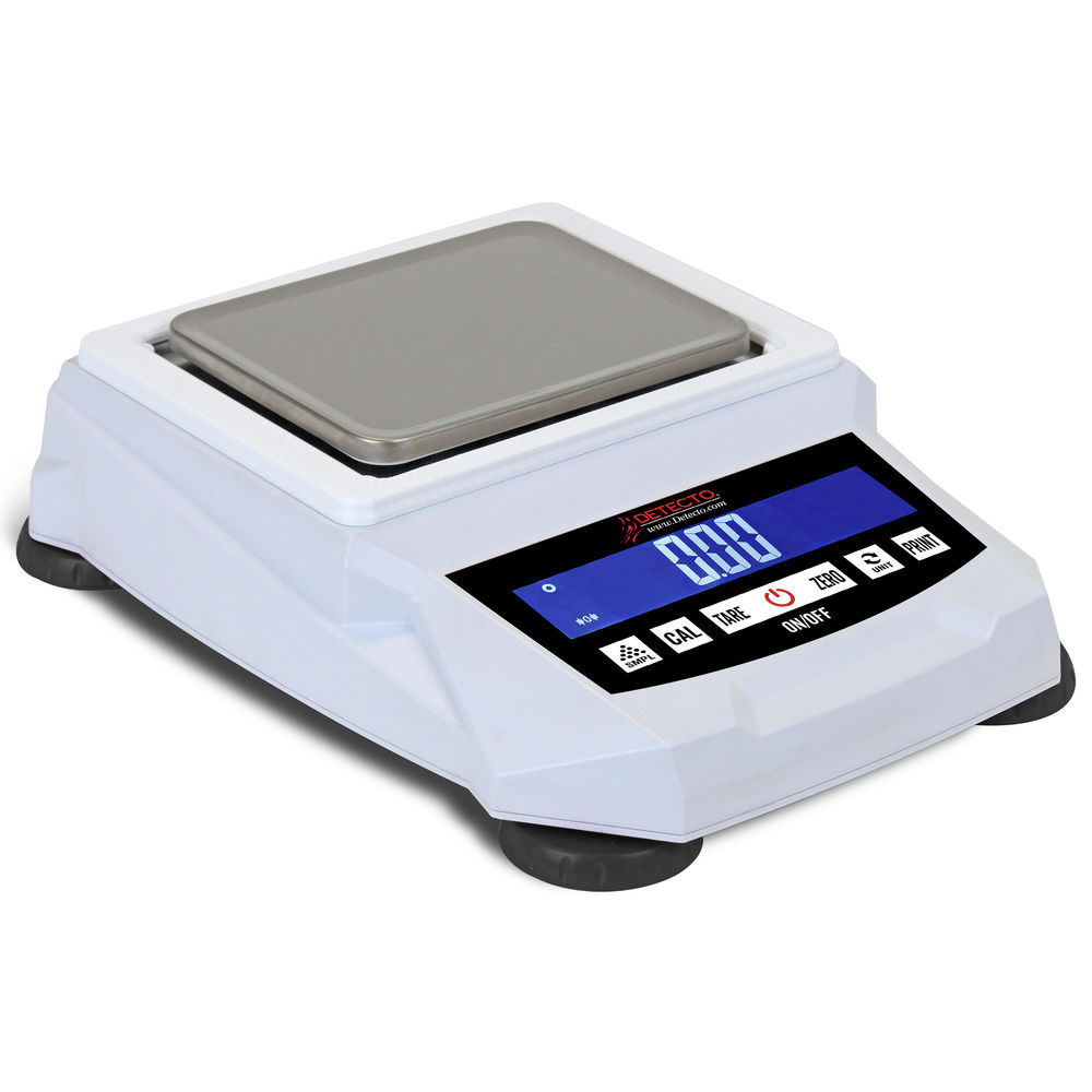 DETECTO Digital Precision Balance Scale, 2000 g x 0.02 g, 5.7 in W x 4. ...