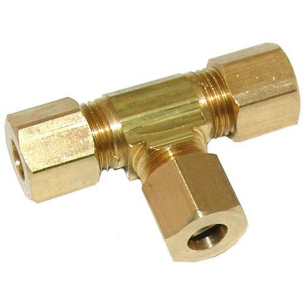 Allpoints 1/4" CCT BRASS UNION TEE, EACH;THREAD IS 7/16"-24;INCLUDES ...