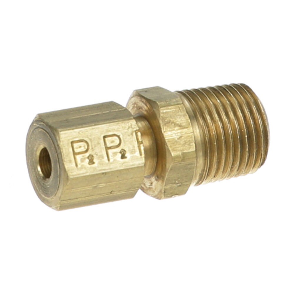 Allpoints BRASS MALE CONNECTOR, 1/8" MPT X 1/8" CCT NUT & FERRULE ...