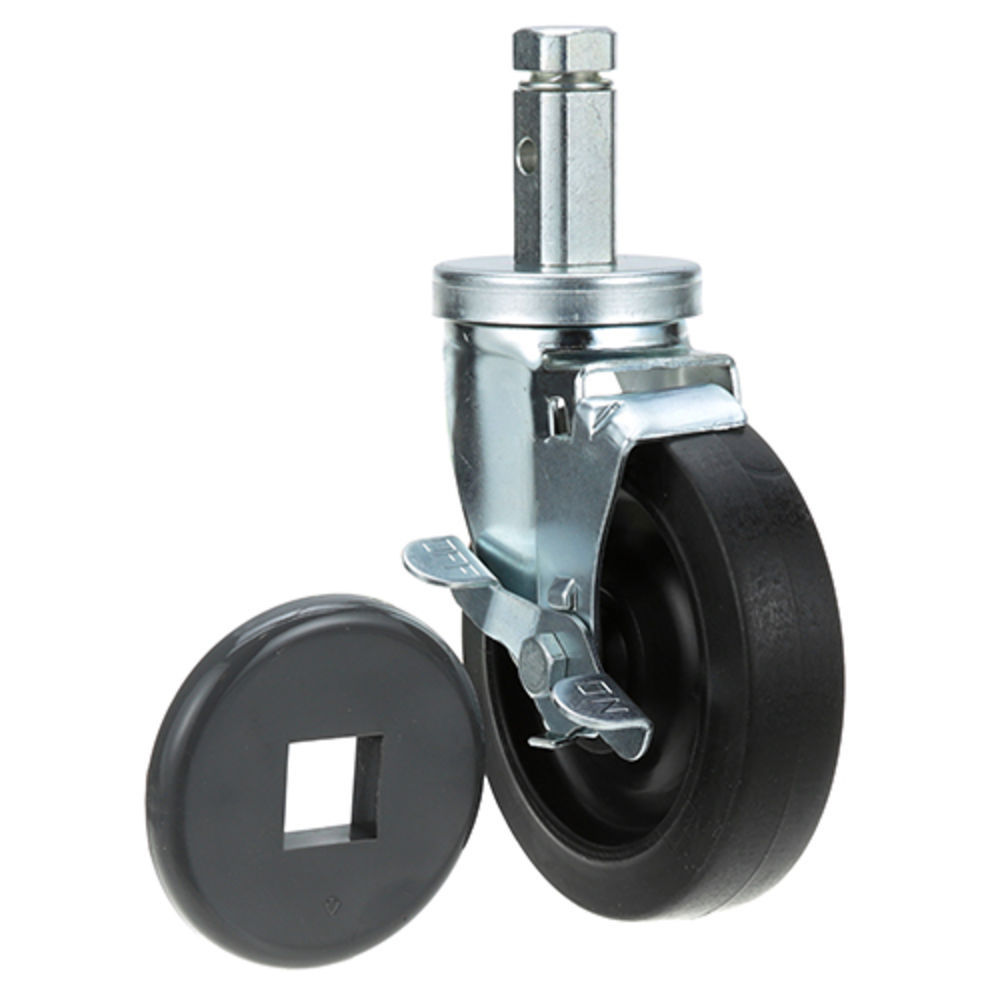 Allpoints CASTER, SQUARE POST - W/BRAKE & BUMPER - Allpoints Part# 263254