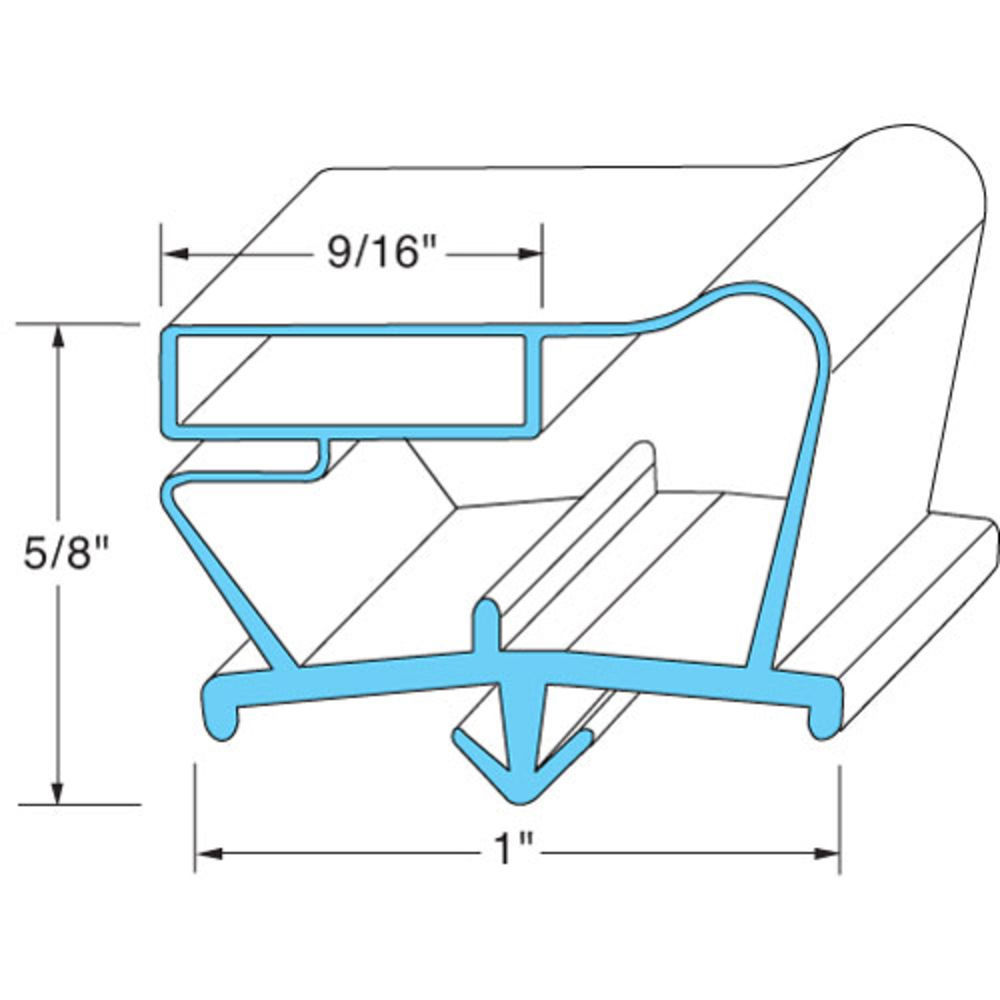 Allpoints DRAWER GASKET 9" X 28 7/8" - Allpoints Part# 741246