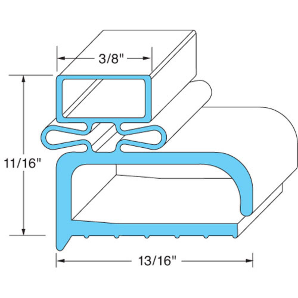 Allpoints DOOR GASKET 15 1/8" X 24 1/4" - Allpoints Part# 741279