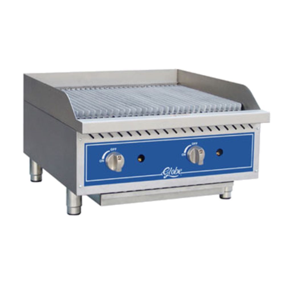 Globe 24" Charbroiler w/Char Rock Kit