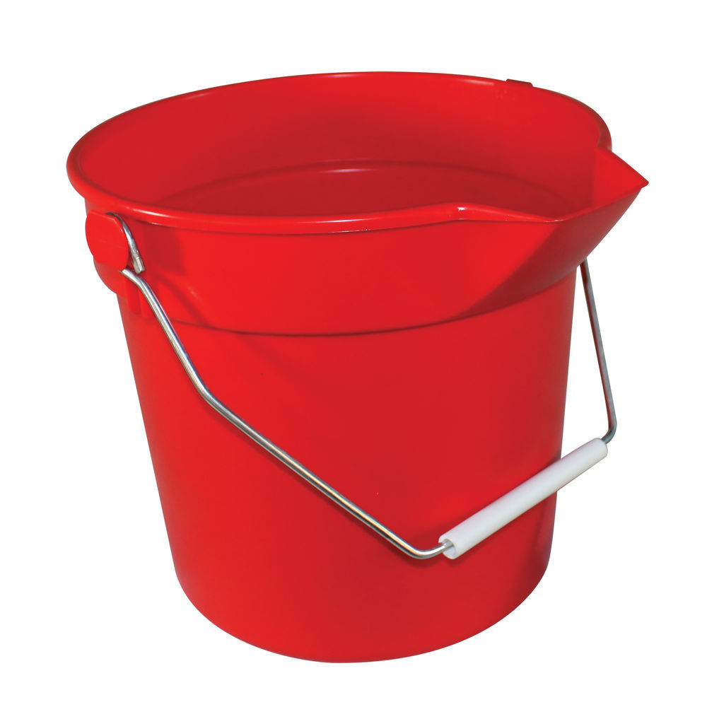 Impact BUCKET 10 QUART DELUXE RED-12 per case