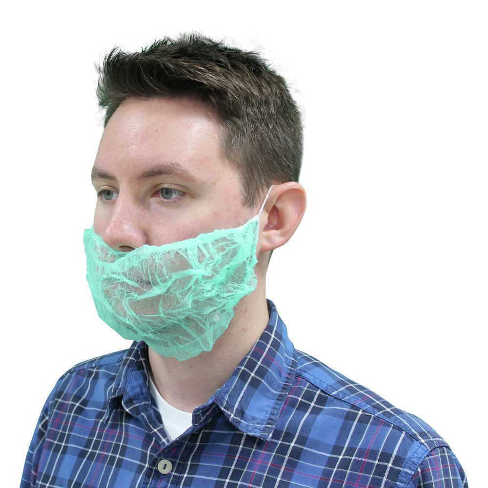 Impact POLY BEARDCOVER - GREEN-1000 per case
