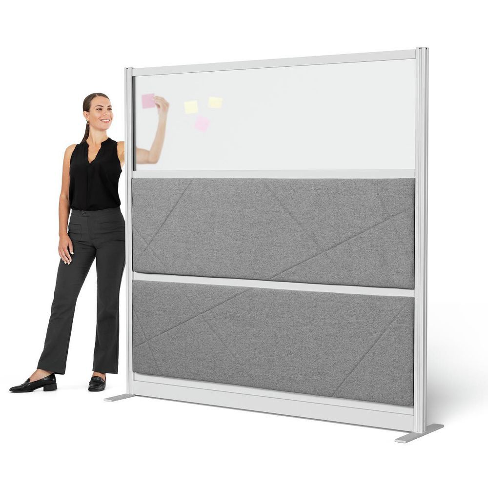 Luxor Expanse Modular Wall Room Divider System - Black Frame - 70" x 70 ...