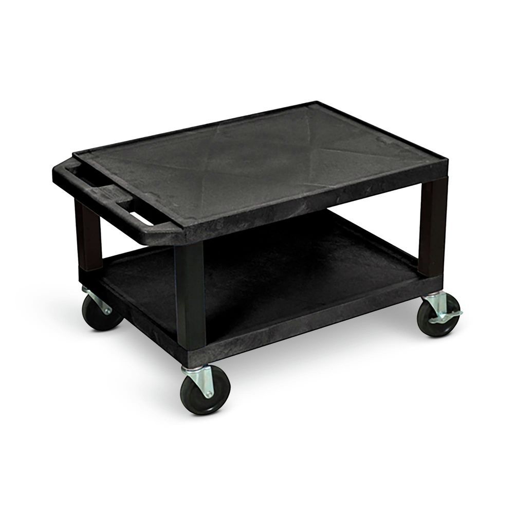 Luxor TUFFY 42" H Three-Shelf Multi-Purpose Utility Cart with Electric ...