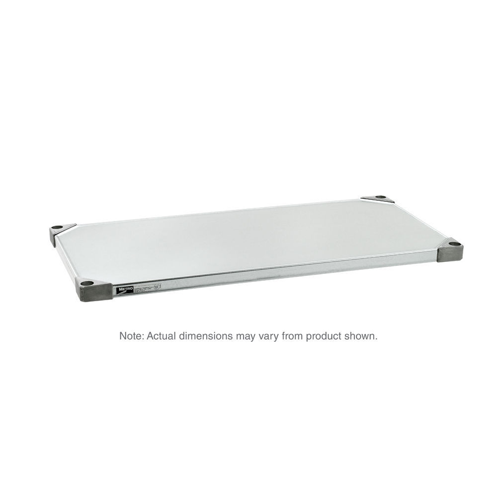Metro Super Erecta Solid Shelf, Galvanized Steel, 18" x 48"