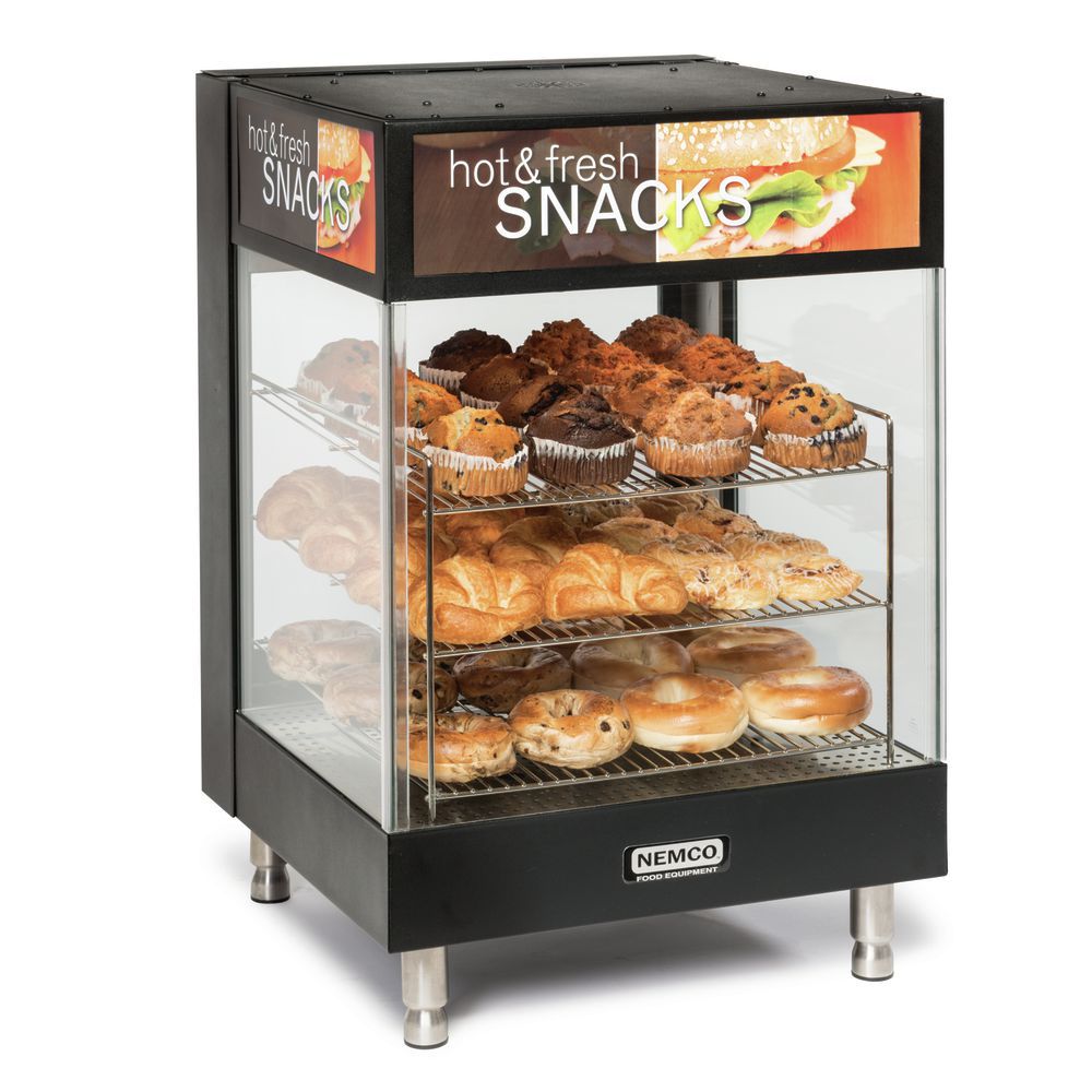 Nemco HOT FOODS, 3-TIER, ANGLED 19 SQ SHELVES