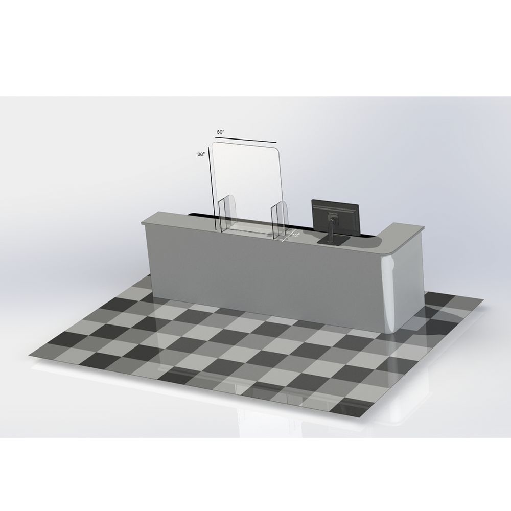 Nemco Easy Shield, countertop, 30L x 12W x 36H