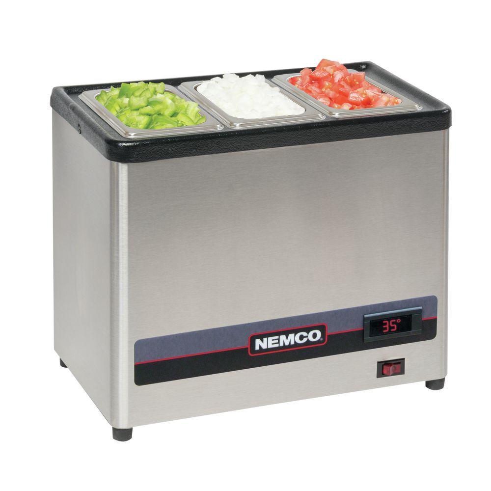 Nemco COLD CONDIMENT CHILLER, 1 - 1/3 STAINLESS STEEL PAN W/ CLEAR ...