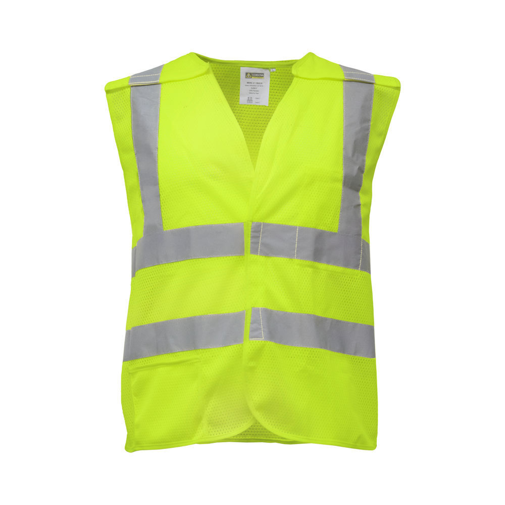 Refrigiwear 0197R HiVis Breakaway Mesh Safety Vest Lime LAR