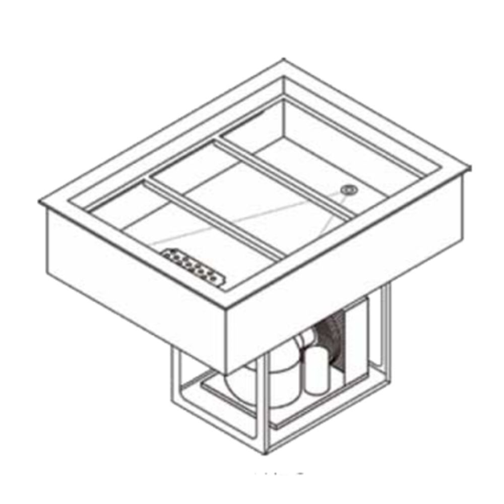 Wells HOT/COLD PANS, 4-3rd SIZE PANS, DUAL TEMPERATURE, NSF7, FIVE PANS ...