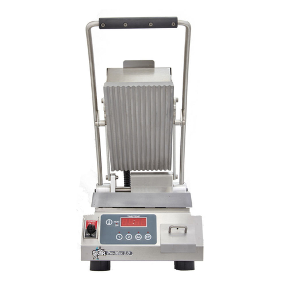 Star Pro-Max 2.0 Sandwich Grill, 7.5" W x 14.2"D smooth aluminum ...