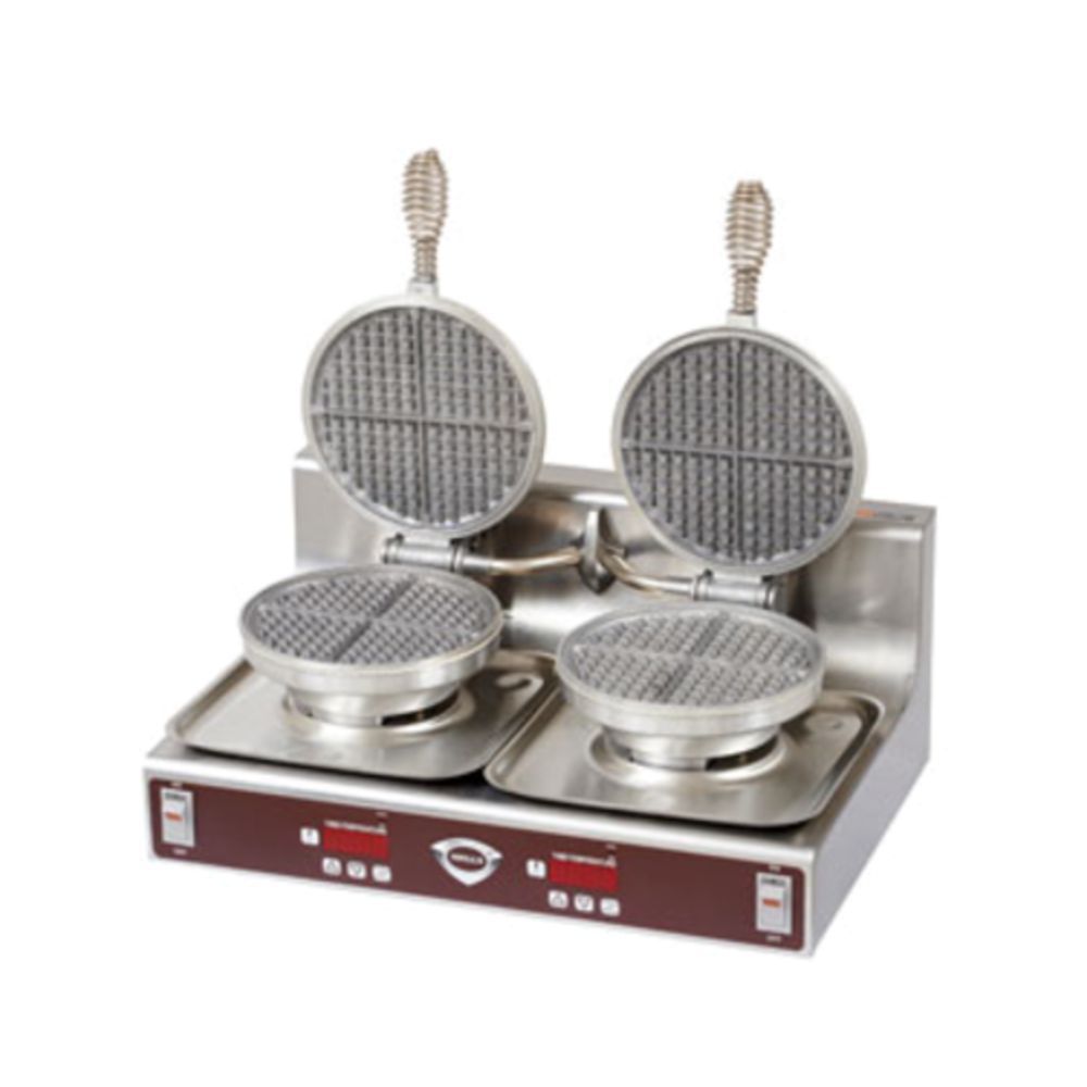 Wells WAFFLE BAKER, TRADITIONAL, DUAL 7" GRIDS, 1/2" LEGS, 208/240V ...