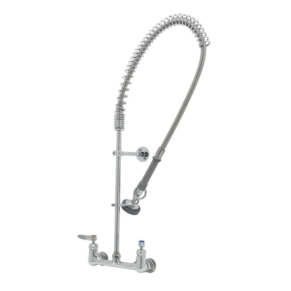 T&S Brass EasyInstall Pre-Rinse: 8" Wall Mount Base, Wall Bkt, 00CC ...