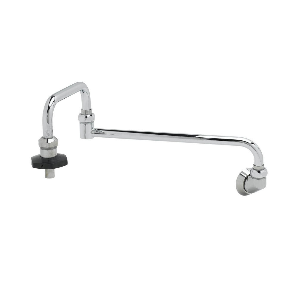 T&S Brass Pot Filler, Wall Mount, 18" Double Joint Nozzle, 1/2" NPT ...