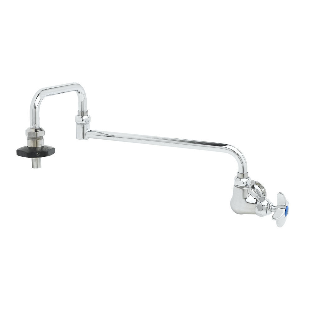 T&S Brass Pot Filler, Wall Mount, Single Control, 18" Double Joint ...