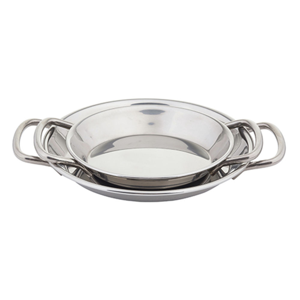 Tablecraft 6" (15cm) Mini Brazier with Handles, Stainless Steel
