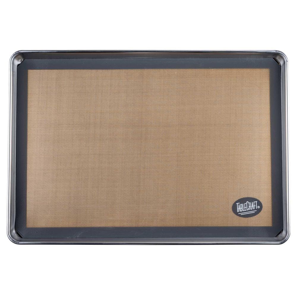 Tablecraft Full Size Silicone Baking Mat Tan 24.5"x16.5"x.03", Silicone ...