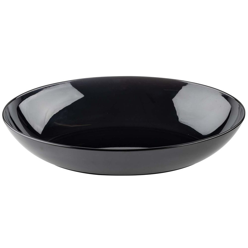 Tablecraft Sierra Collection Oval Bowl 6.5 QT - Quarts Black 18"x12.5 ...