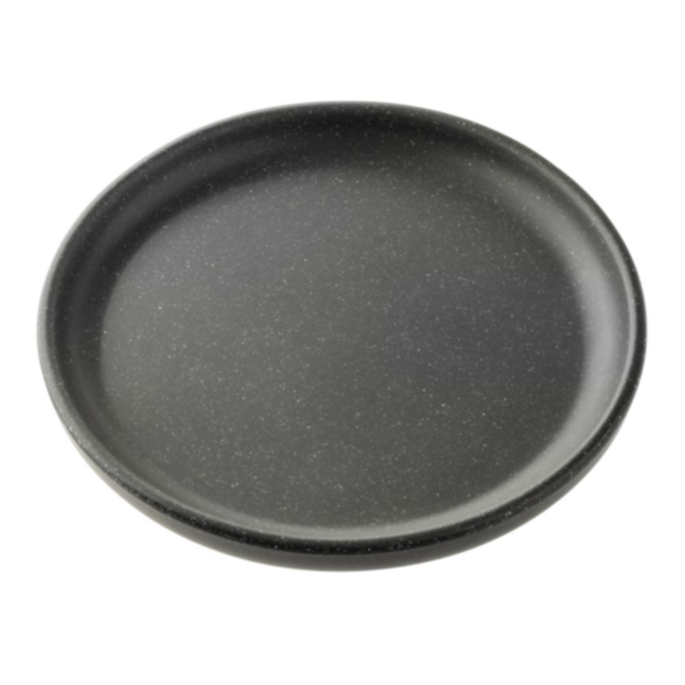 Tablecraft Terra Collection Round Serving Plate Gray with Speckles 6"x6 ...