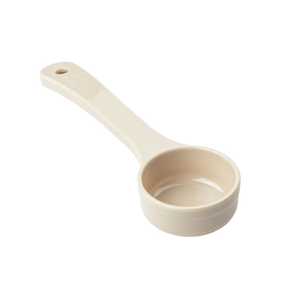 Tablecraft 2 oz Short Handle Solid Portioning Spoon