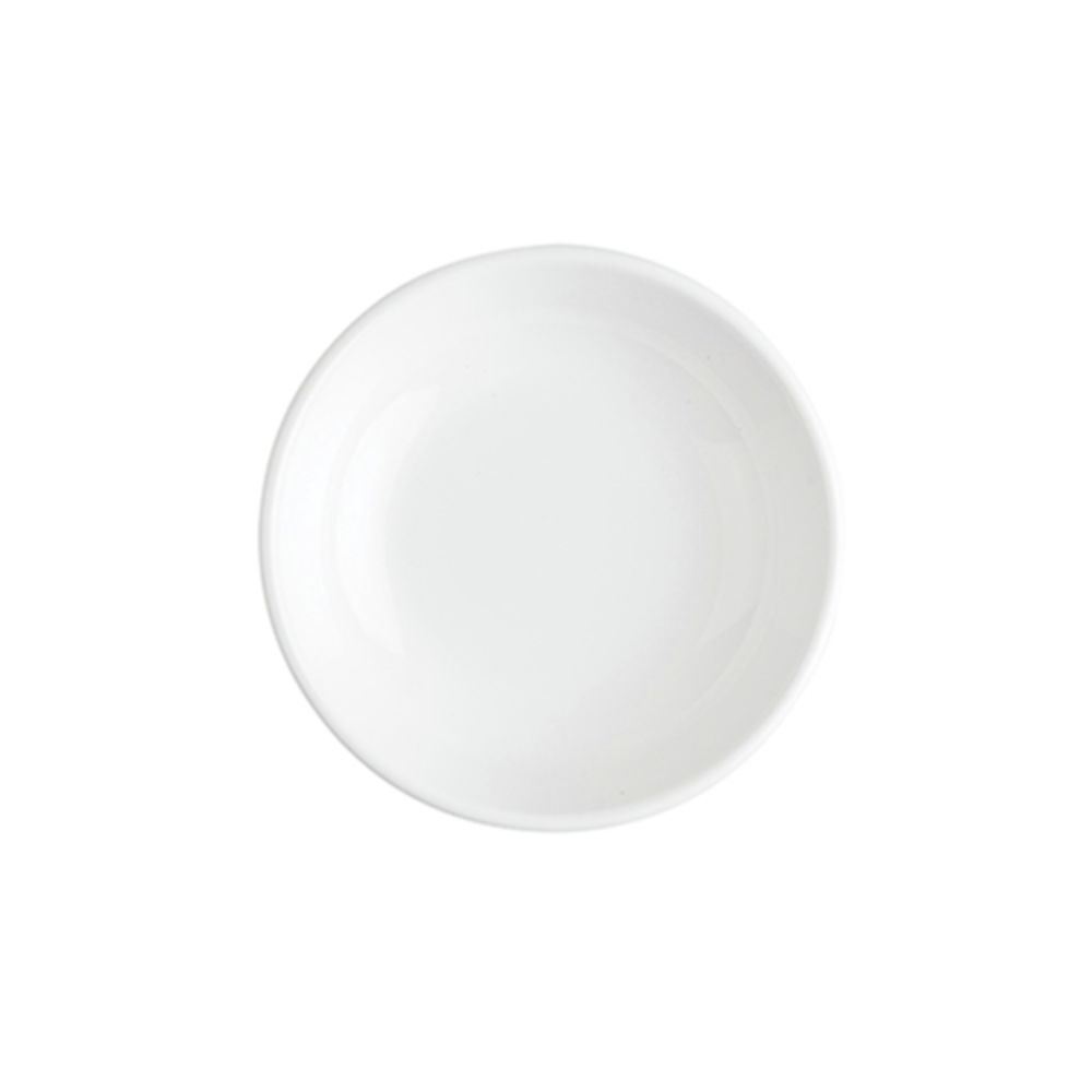 Tablecraft 4" Round Mini Plate, Melamine White - 24 per case