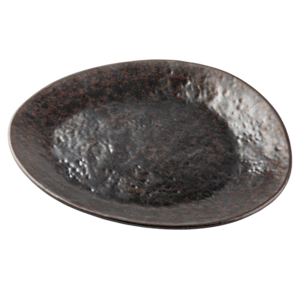 Tablecraft Lunara Collection Small Plate, Melamine, Stone Pattern with ...