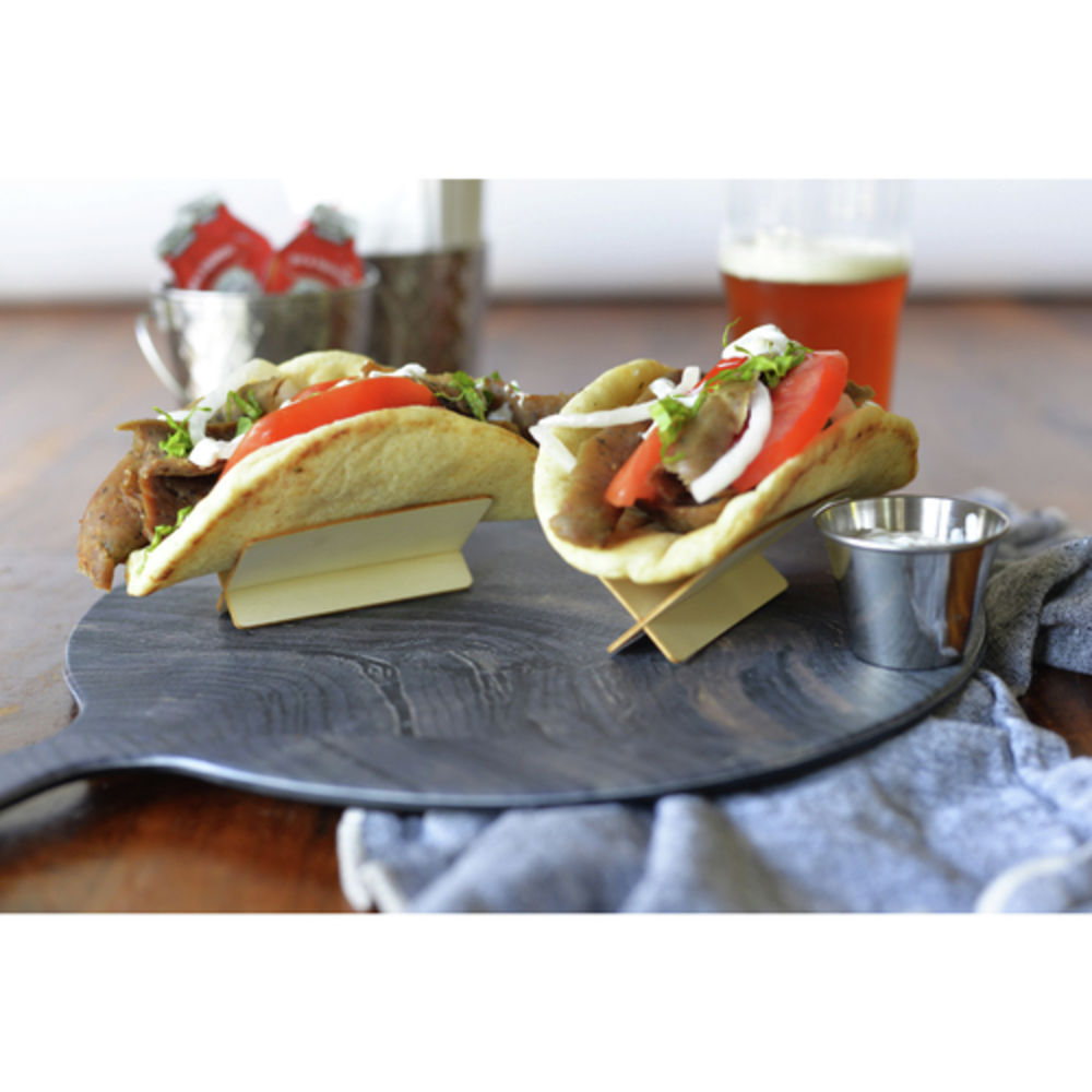 Tablecraft Disposable Taco Taxi, X-Shape Two-Piece, Poplar Wood, 3.5 x ...
