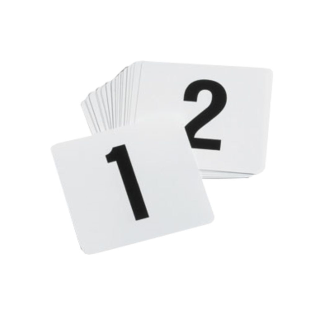 Tablecraft 4" Number Signs 1-100, Plastic