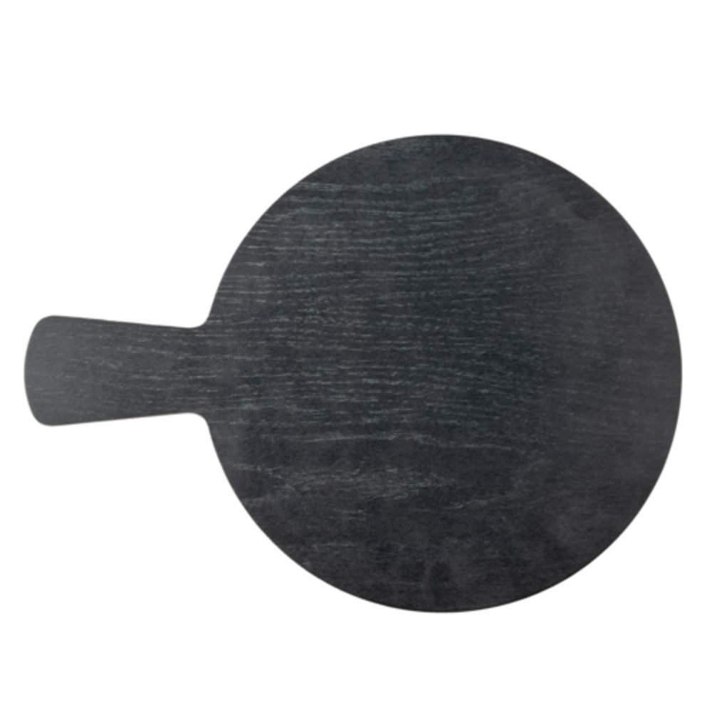 Tablecraft Onyx Melamine Collection Round Serving Paddle Black 13.75 ...