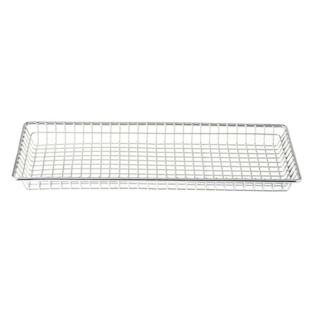 Tablecraft Wire Serving Square Basket, Stainless Steel, 9 x 9 x 1"