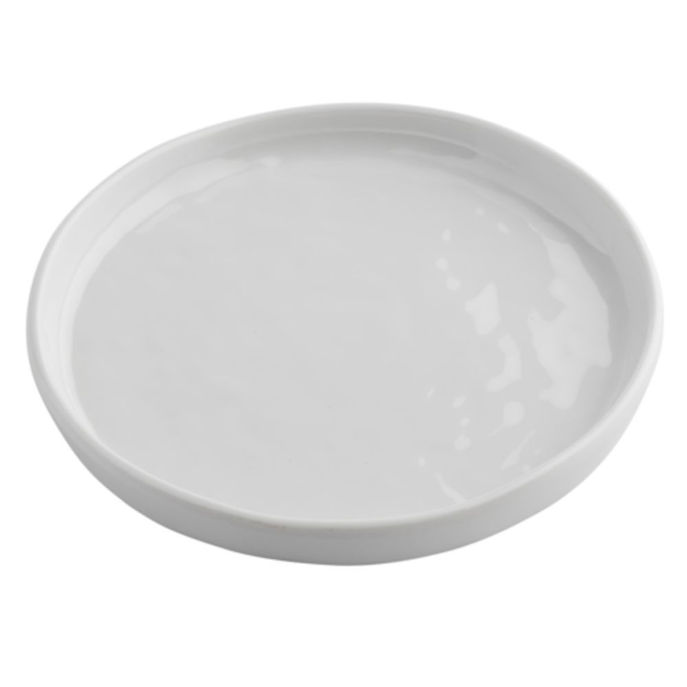 Tablecraft Ridge Collection Round Serving Plate White 6"x6"x.75 ...