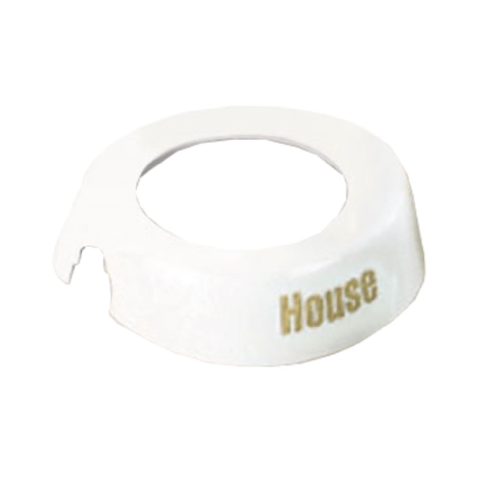 Tablecraft Salad Dressing White Collars, Beige Print, House